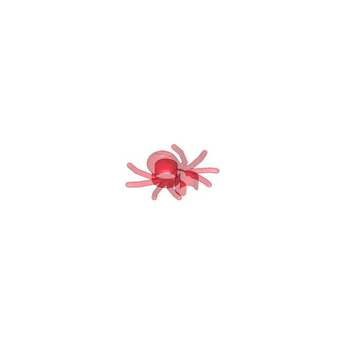 LEGO Transparent Red Spider with Clip (30238) | Brick Owl - LEGO ...