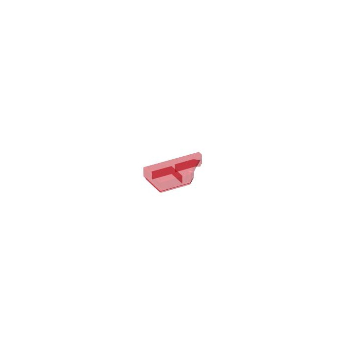 LEGO Transparent Red Tile 1 x 2 45° Angled Cut Right (5092) | Brick Owl ...