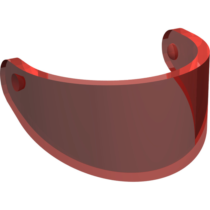 LEGO Transparent Red Visor - Standard (2447 / 35334) | Brick Owl - LEGO ...