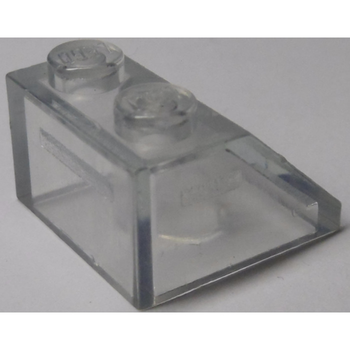 LEGO Transparent Slope 2 x 2 (45°) with Frosted Horizontal Stripe ...