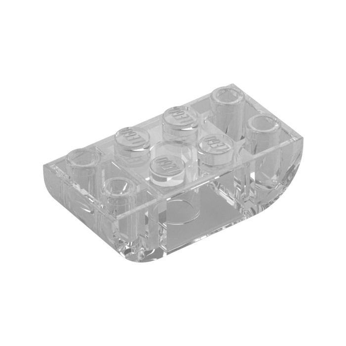 LEGO Transparent Slope Brick 2 x 4 Curved Inverted (5174 / 7132 ...