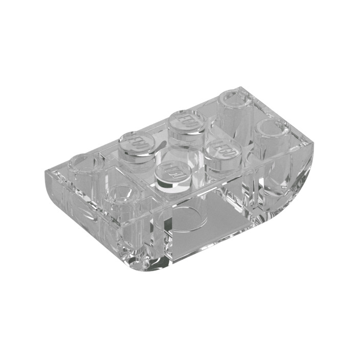 LEGO Transparent Slope Brick 2 x 4 Curved Inverted with Smile (5174 / ...