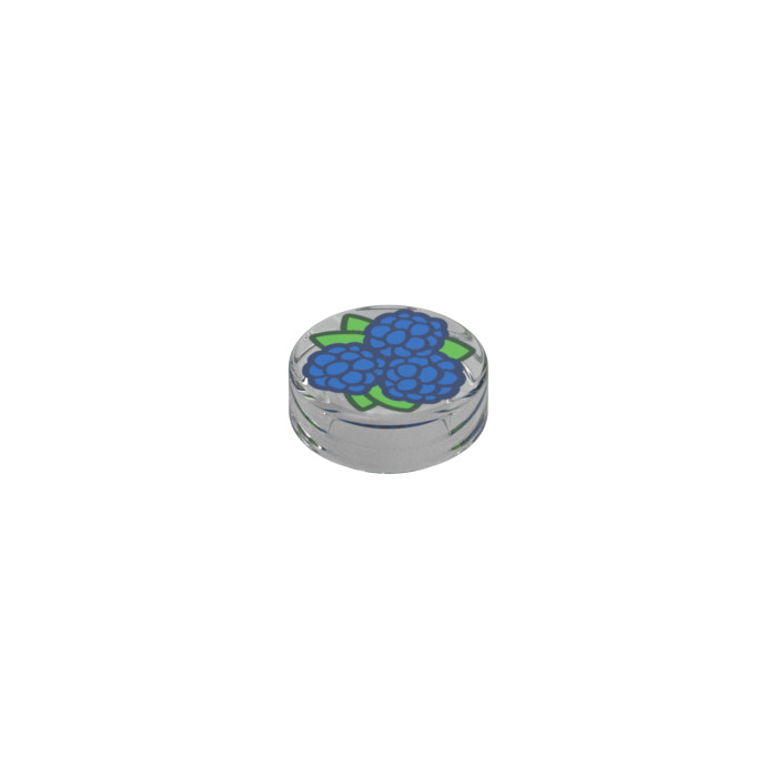 LEGO Transparent Tile 1 x 1 Round with Blackberries (35380 / 112384 ...
