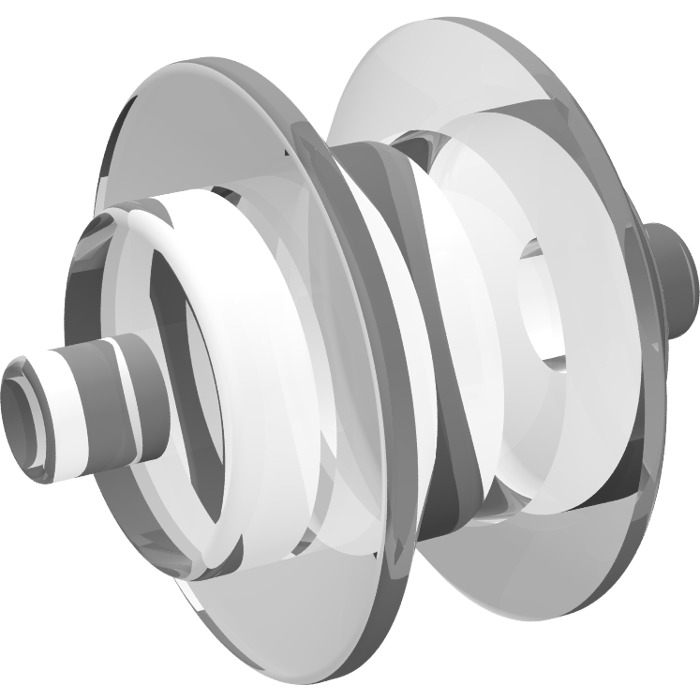 LEGO Transparent Wheel Centre with Stub Axles (3464 / 47854) | Brick ...