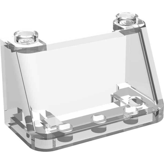 LEGO Transparent Windscreen 2 x 4 x 2 (3823 / 35260) | Brick Owl - LEGO ...