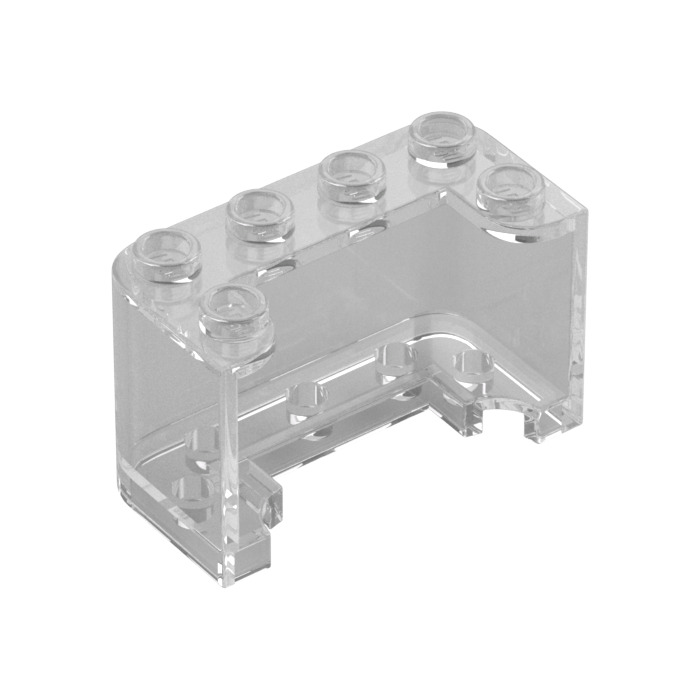 LEGO Transparent Windscreen 2 x 4 x 2 (4594 / 35160) | Brick Owl - LEGO ...