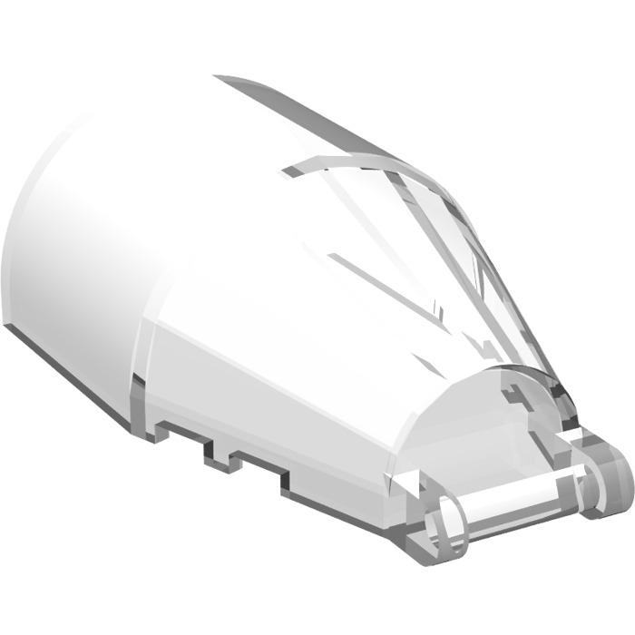 LEGO Transparent Windscreen 4 x 6 x 2 with Handle (35373 / 92279 ...