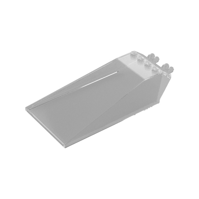 LEGO Transparent Windscreen 6 x 12 x 2 with Hinge (13252 / 51477 ...