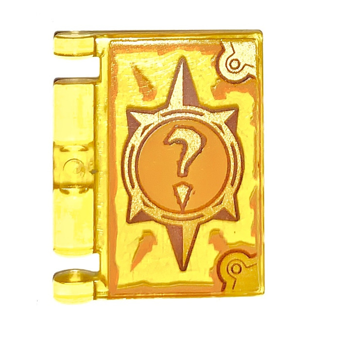 LEGO Transparent Yellow Book Cover with Nexo Knights Book Of Deception ...