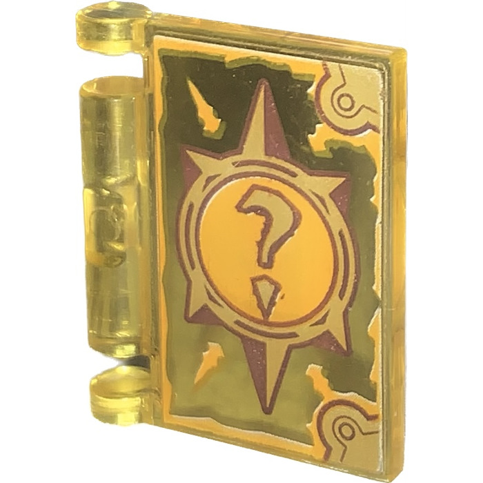 LEGO Transparent Yellow Book Cover with Nexo Knights Book Of Deception ...