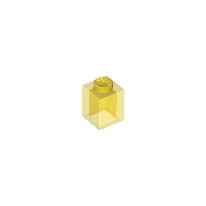 LEGO Transparent Yellow Brick 1 x 1 (3005 / 30071) | Brick Owl - LEGO ...