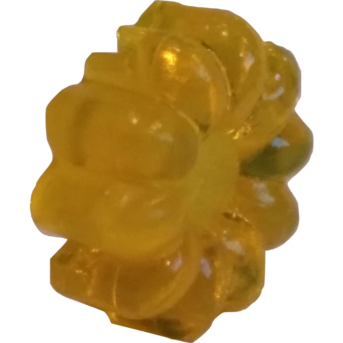 LEGO Transparent Yellow Clikits Flower 2 x 2 Small with 10 Petals with ...