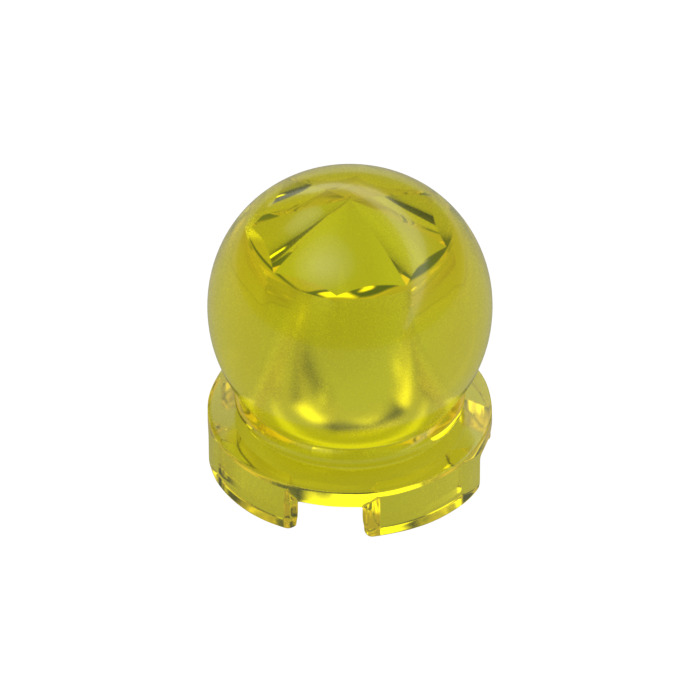 LEGO Transparent Yellow Crystal Ball Globe 2 x 2 (28733 / 30106 ...
