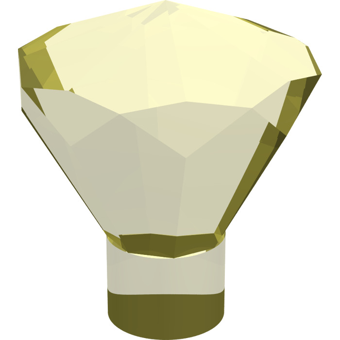 LEGO Transparent Yellow Diamond (28556 / 30153) | Brick Owl - LEGO ...