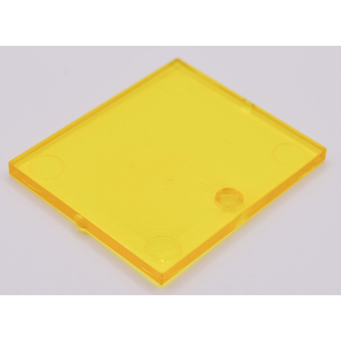 LEGO Transparent Yellow Glass for Window 1 x 4 x 3 (with Circle ...