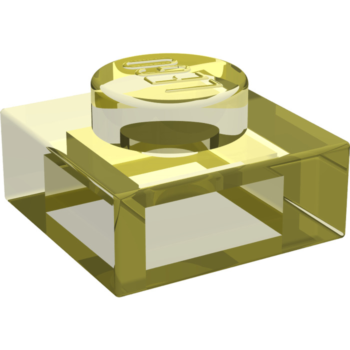 LEGO Transparent Yellow Plate 1 x 1 (3024 / 30008) | Brick Owl - LEGO ...
