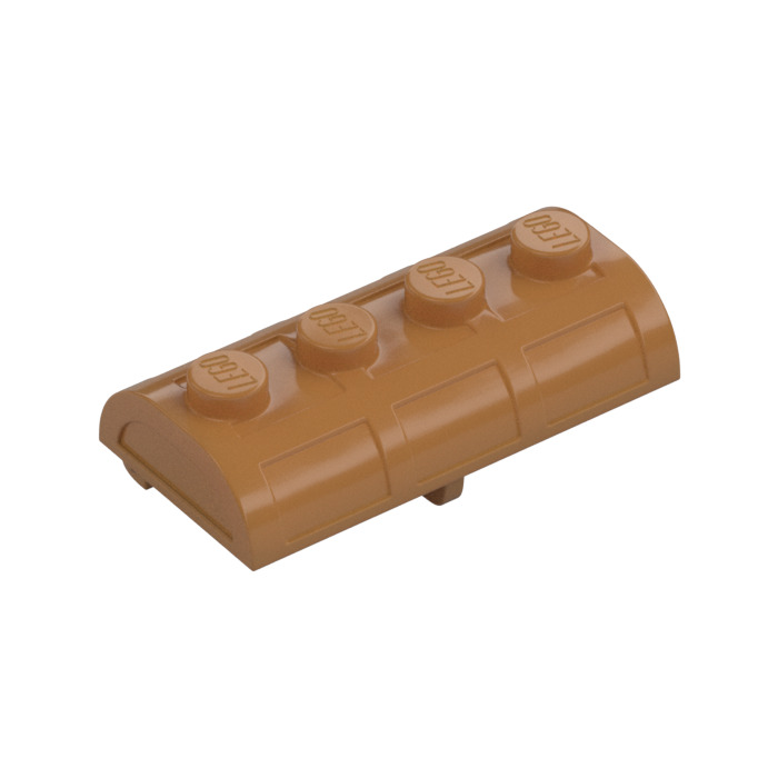 LEGO Treasure Chest Lid 2 x 4 Curved with Thick Hinge (4739 / 29336 ...