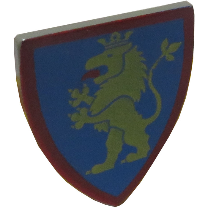 LEGO Triangular Shield (Short) with Yellow Lion on Blue (3846) | Brick Owl