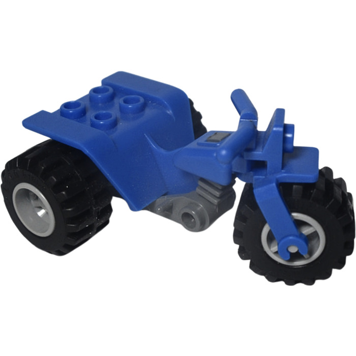 LEGO Tricycle with Dark Stone Gray Chassis and Medium Stone Gray Wheels ...