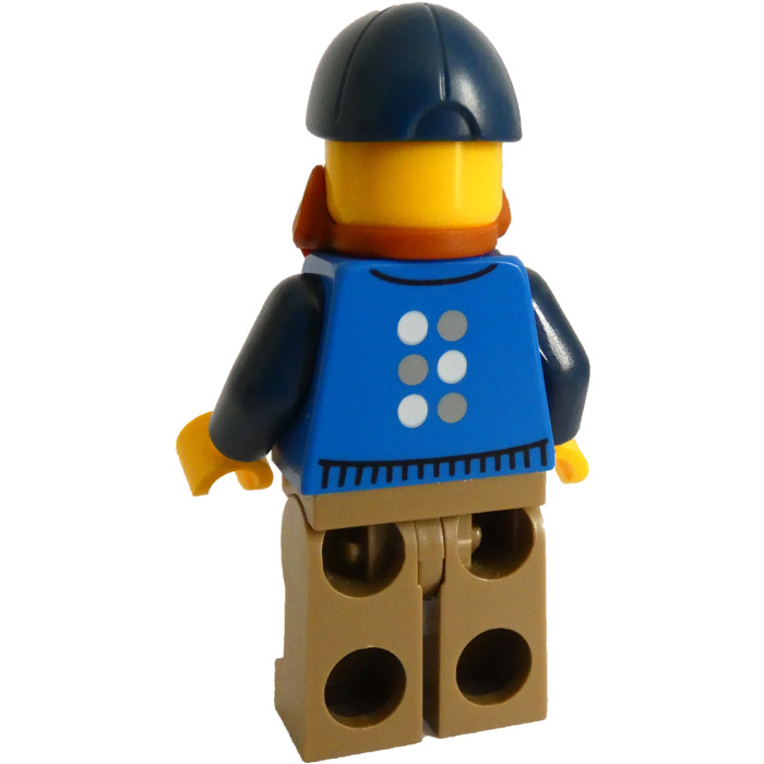 LEGO Truck Driver with Dark Orange Beard with Moustache Minifigure ...