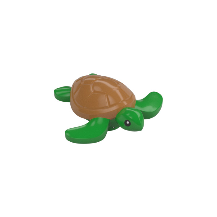 LEGO Turtle (Small) with Medium Dark Flesh Shell (67040 / 104101 ...