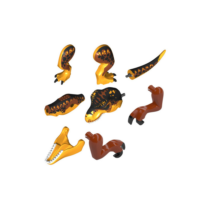 LEGO Tyrannosaurus rex with Dark Orange Top with Black Markings ...