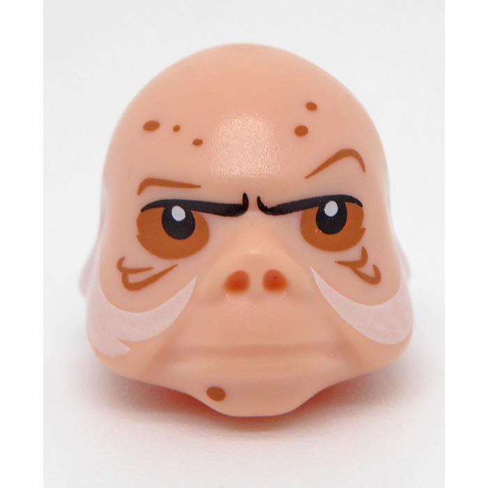 LEGO Ugnaught Head with White Hair (24961) | Brick Owl - LEGO Marketplace