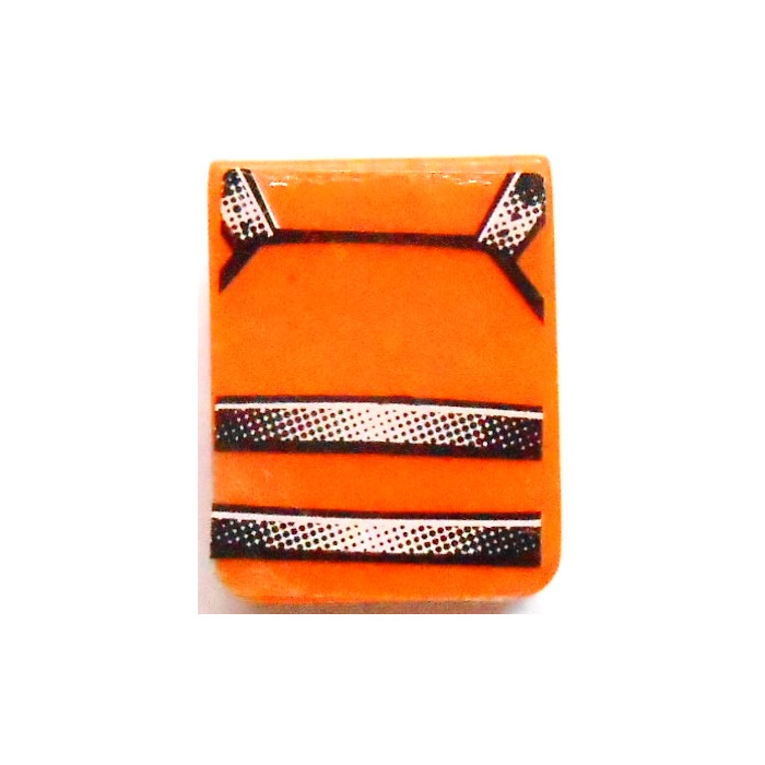 LEGO Vest with Fire Logo and Straps Sticker (3840) | Brick Owl - LEGO ...