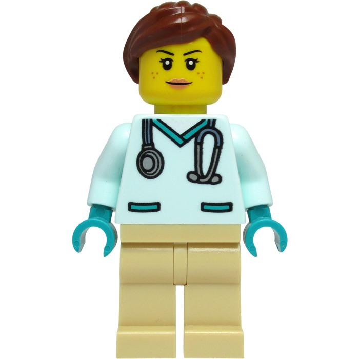 LEGO Vet, Female (60382) Minifigure | Brick Owl - LEGO Marketplace