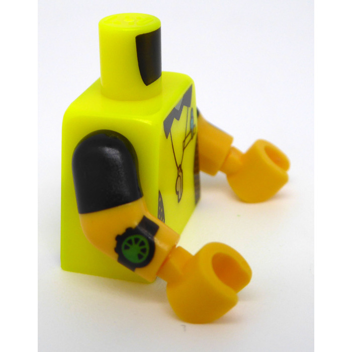 LEGO Vibrant Yellow Minifig Torso Football Referee (973) | Brick Owl ...