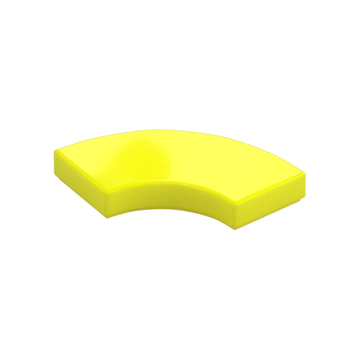 LEGO Vibrant Yellow Tile 2 x 2 Curved Corner (7836 / 27925) | Brick Owl ...