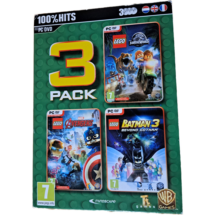LEGO Video games PC 3 pack. Jurassic world, Avengers, Batman 3 | Brick ...
