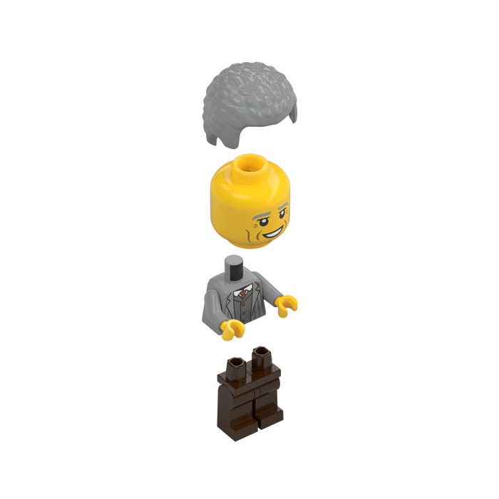 LEGO Visitor with Medium Stone Gray Coiled Hair Minifigure | Brick Owl