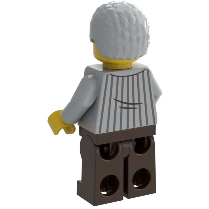 LEGO Visitor with Medium Stone Gray Coiled Hair Minifigure | Brick Owl
