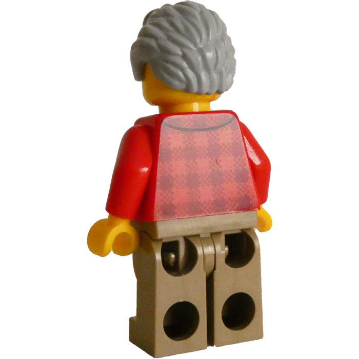LEGO Visitor with Red Plaid Flannel Shirt Minifigure | Brick Owl - LEGO ...