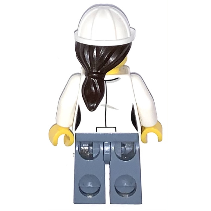 LEGO Volcano Explorer Scientist with Lab Coat and Helmet Minifigure ...