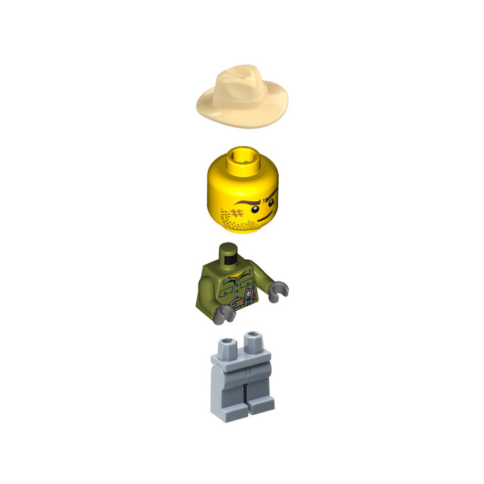 LEGO Volcano Explorer with Tan Fedora Minifigure | Brick Owl