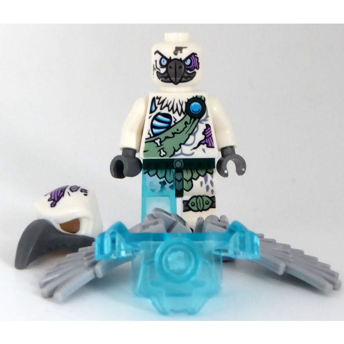 LEGO Voom Voom with Transparent Light Blue Ridged Armor Minifigure ...