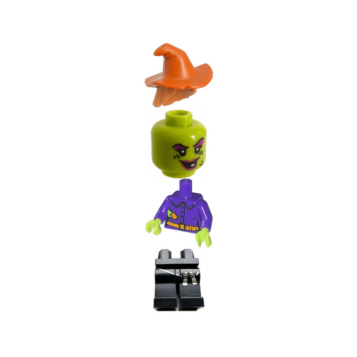 LEGO Wacky Witch with Dark Orange Hat Minifigure | Brick Owl