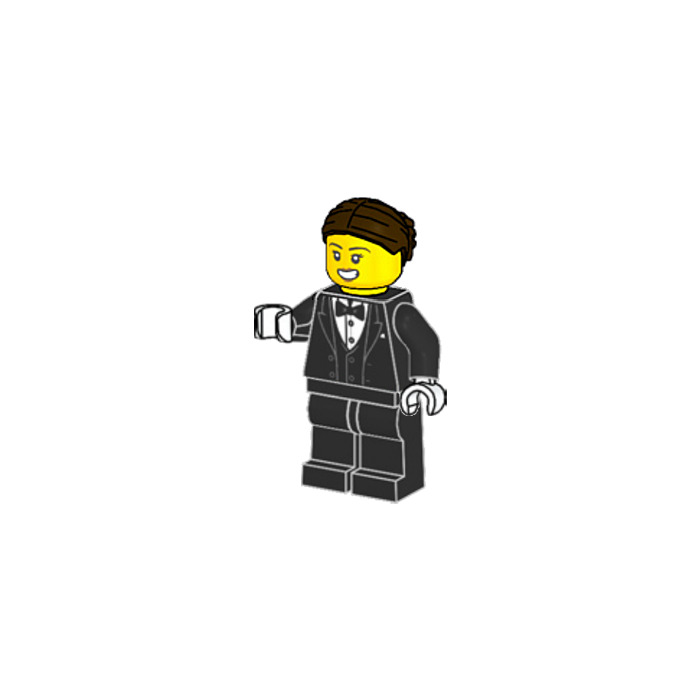 LEGO Waiter (Female) with Black Tuxedo Minifigure | Brick Owl