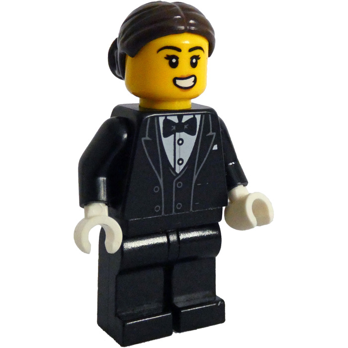 LEGO Waiter (Female) with Black Tuxedo Minifigure | Brick Owl