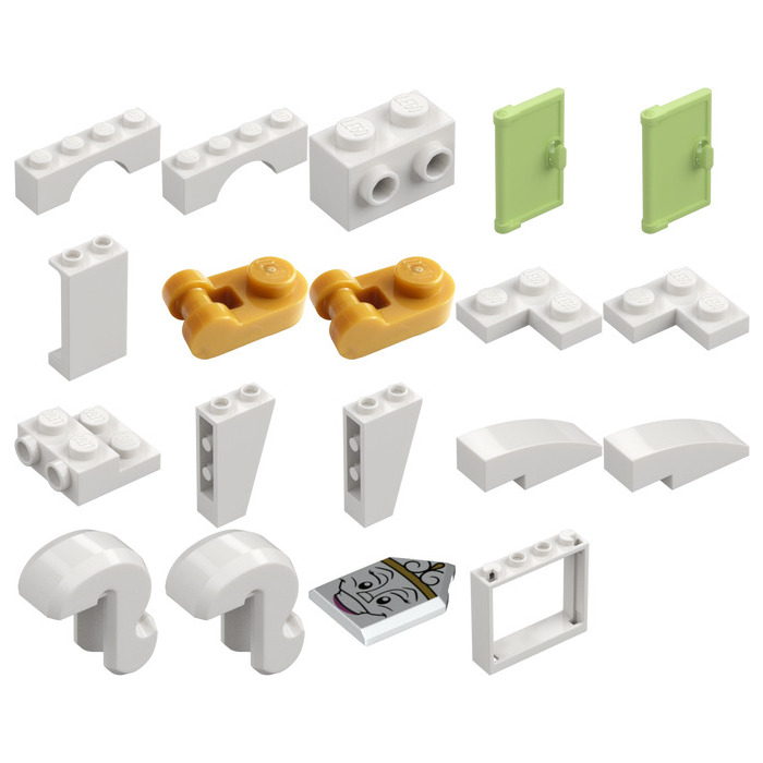 LEGO Wardrobe with Yellowish Green Doors and Drawer Handles | Brick Owl ...
