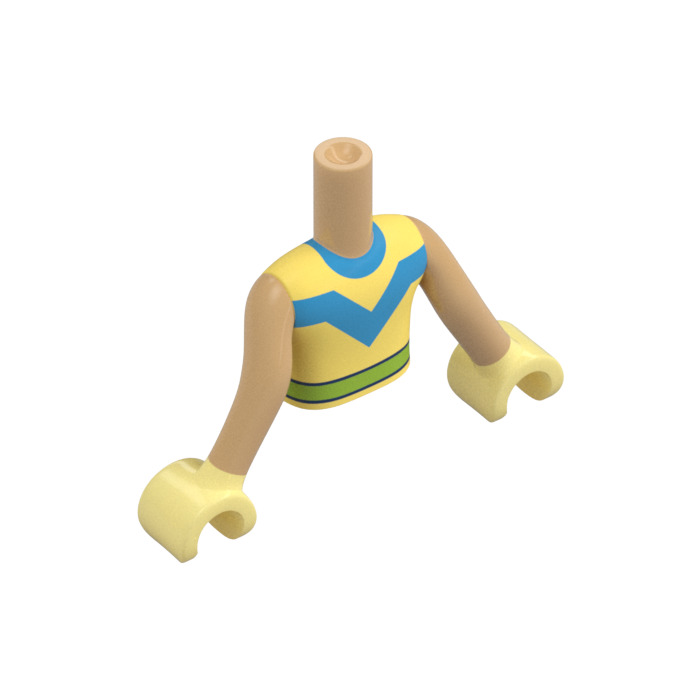 LEGO Warm Tan Liann with Super Hero Costume Friends Torso (92456 ...