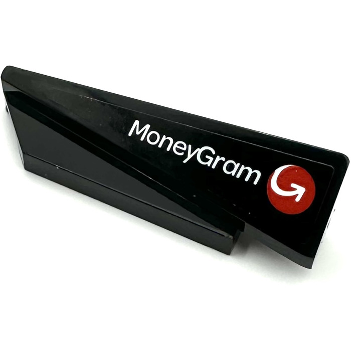 LEGO Wedge 1 x 5 Spoiler Left with MoneyGram Sticker (3388) | Brick Owl ...