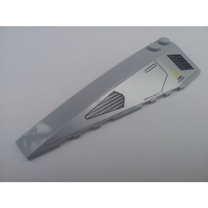 LEGO Keil 10 x 3 x 1 Doppelt Gerundet Links mit Jet Intake und Exhaust Ports Aufkleber (50955 ...