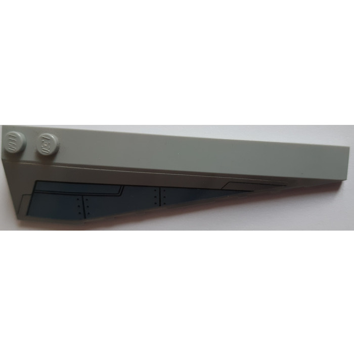 LEGO Wedge 10 x 3 x 1 Double Rounded Right with Sand Blue Panel ...