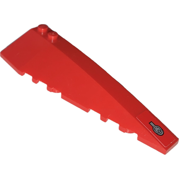 LEGO Wedge 10 x 3 x 1 Double Rounded Right with Silver Ring Latch ...