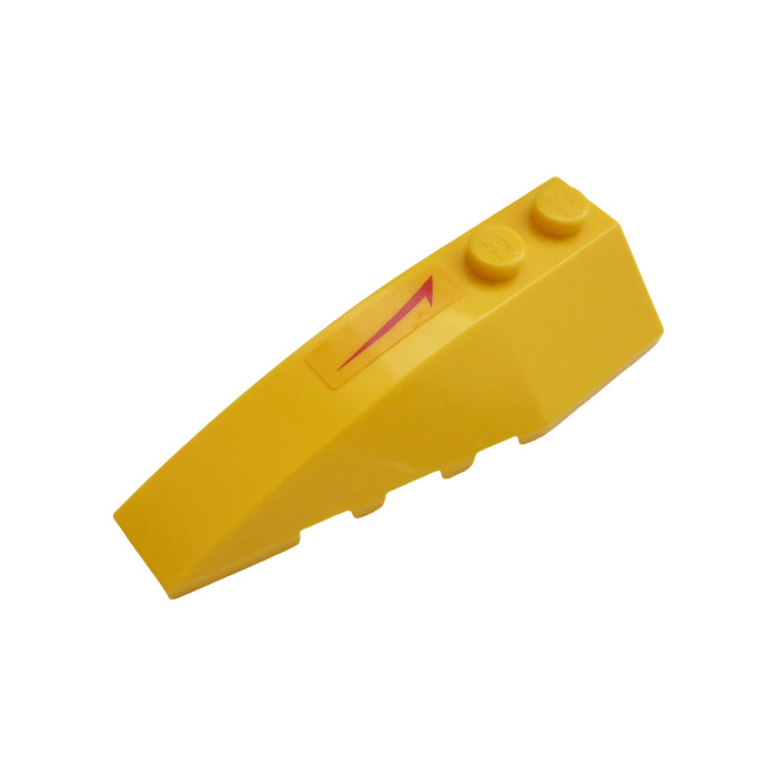 LEGO Wedge 2 x 6 Double Left with Naboo Checkmark (Left) V1 Sticker ...