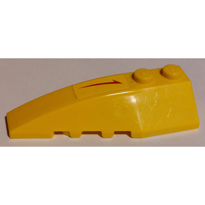 LEGO Wedge 2 x 6 Double Left with Naboo Checkmark (Left) V2 Sticker ...