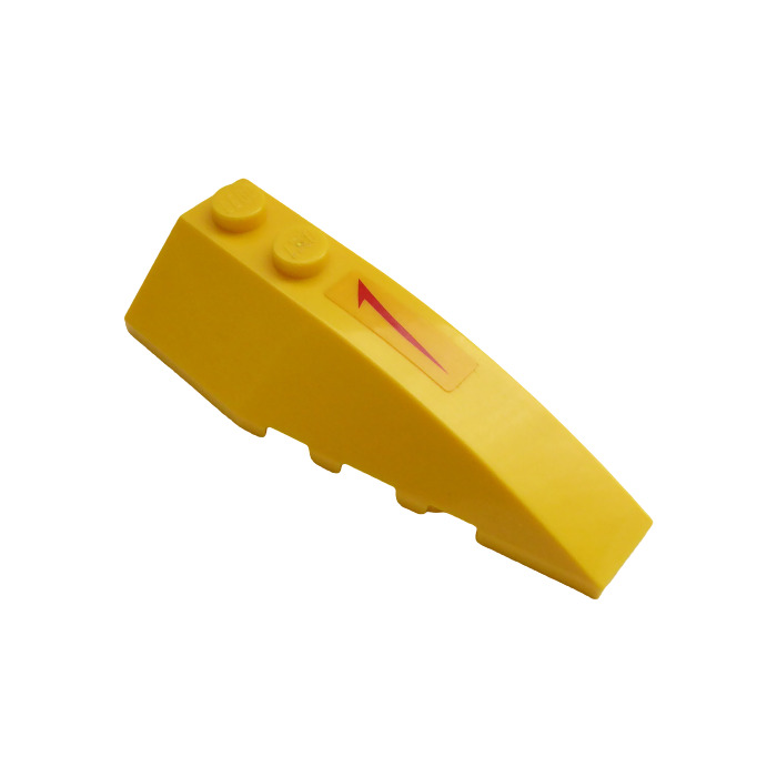 LEGO Wedge 2 x 6 Double Right with Naboo Checkmark (Right) V1 Sticker ...